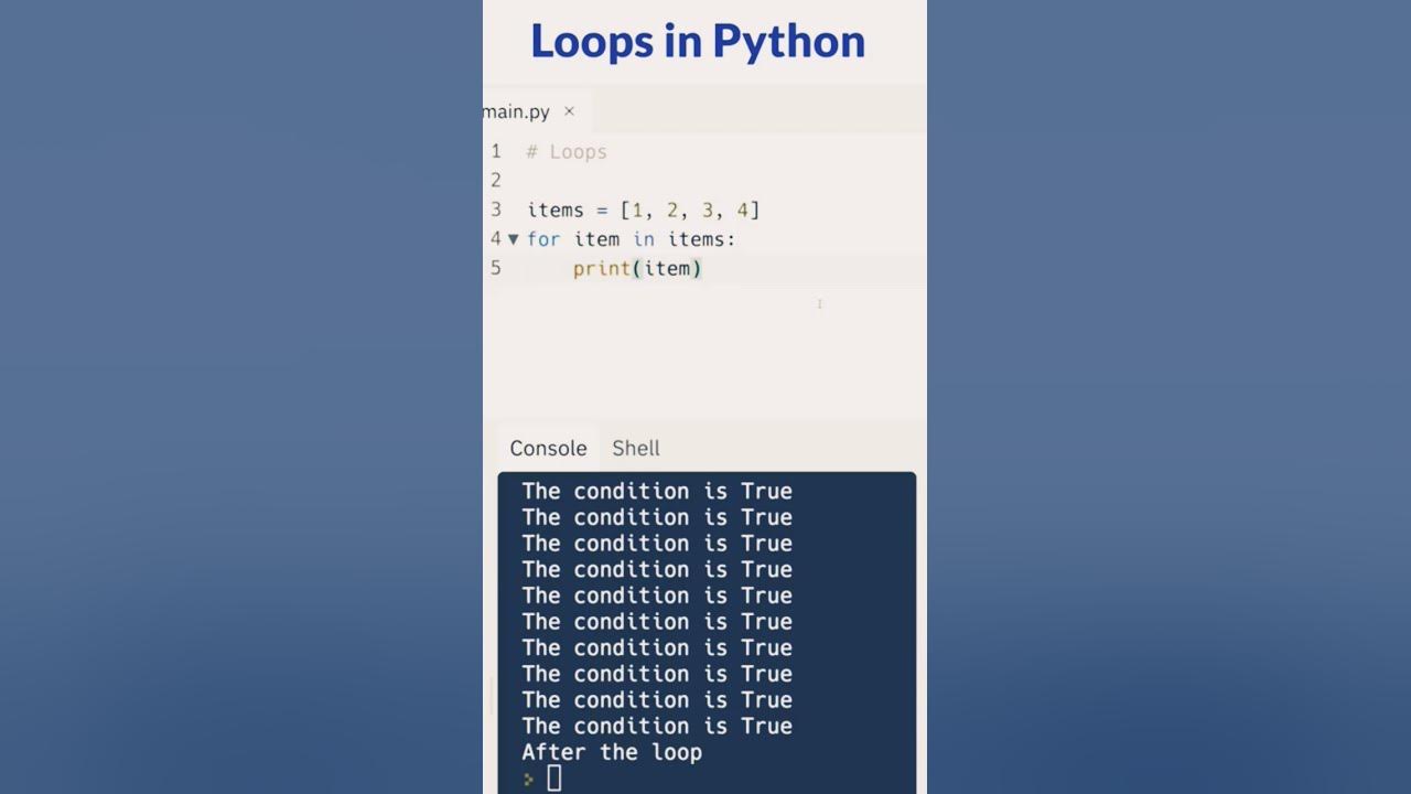 Python Loops Whileloop Forloops Python Coding Programming Youtube 