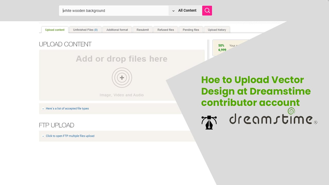 How to upload vectors on dreamtime 2021 - YouTube