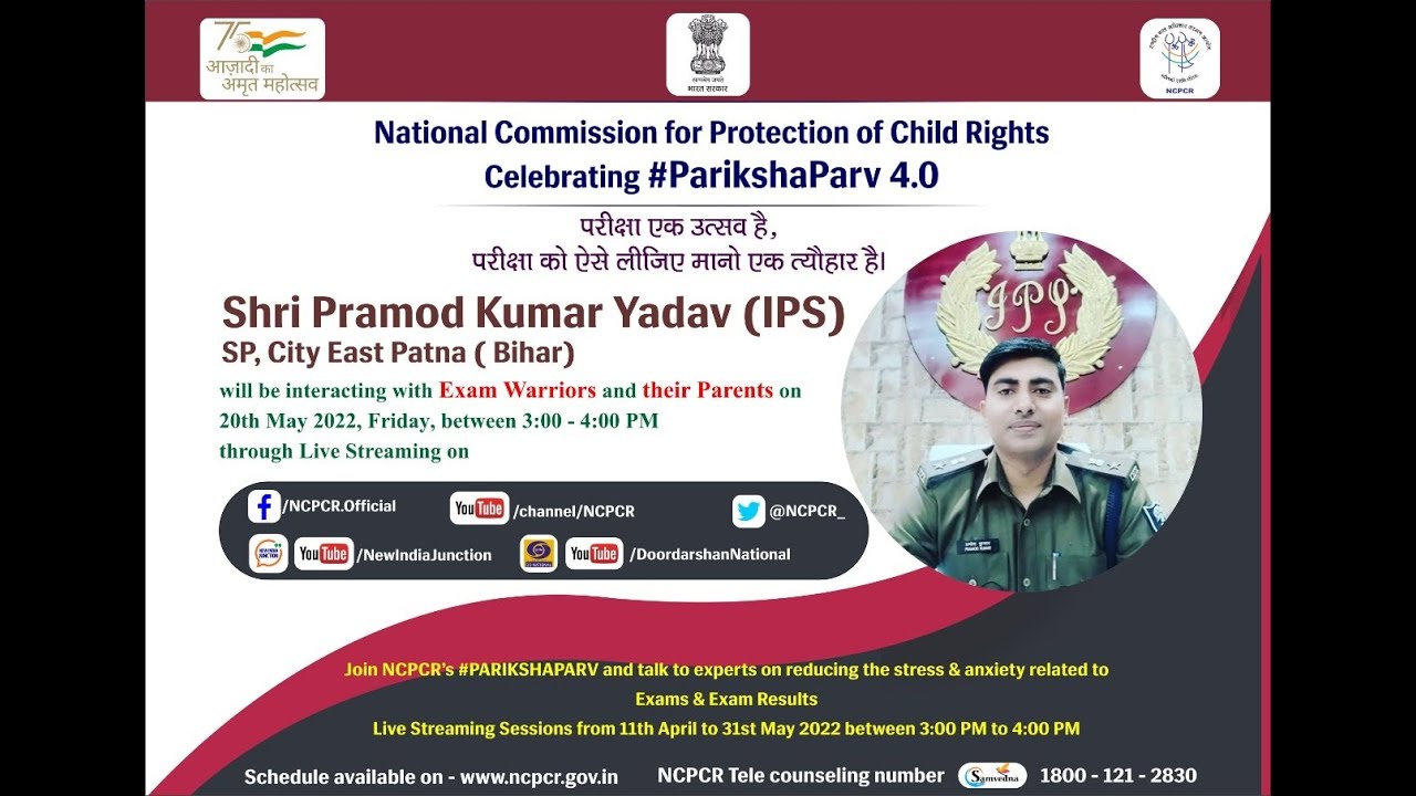 #ParikshaParv4.0 Live streaming session with Shri Pramod Kumar Yadav ...