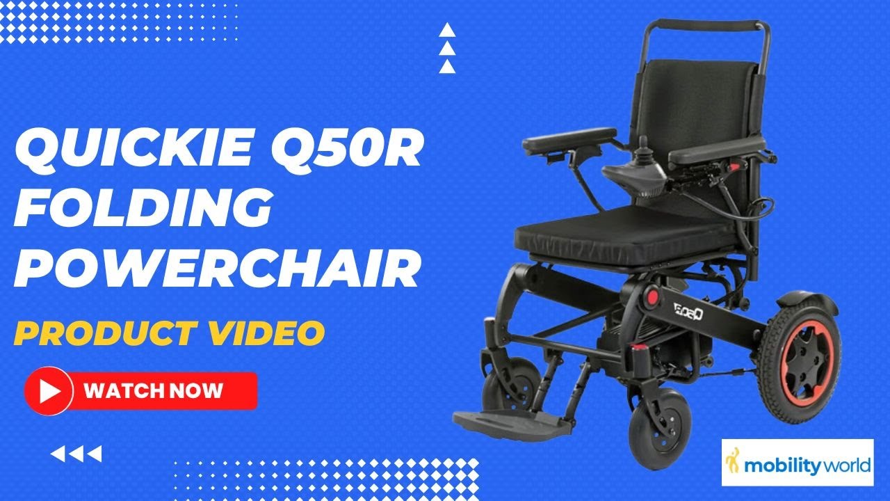 Mobility World Ltd UK - Quickie Q50R Folding Powerchair - YouTube