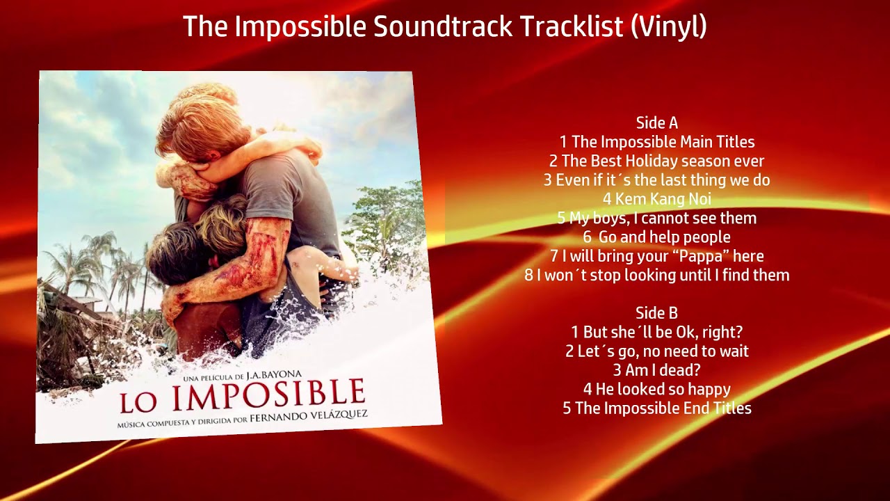 The Impossible Soundtrack Tracklist VINYL - Lo Imposible - YouTube