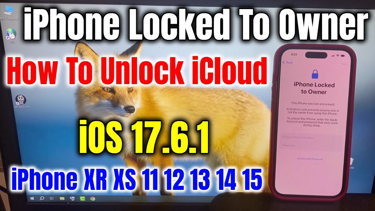 How to Unlock iPhone Locked To Owner Delete iCloud iOS 17.6.1 - YouTube