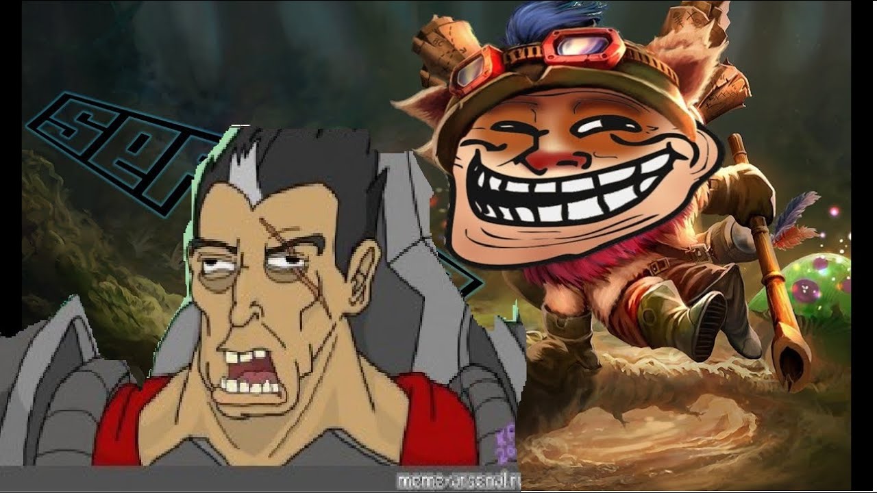 Carreando a un team troll, con duo bot troll xD - YouTube