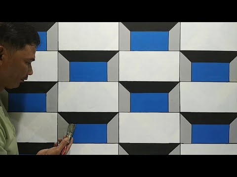 Best wonderful wall painting 3d || How to make 3d wall design || Good for interior design