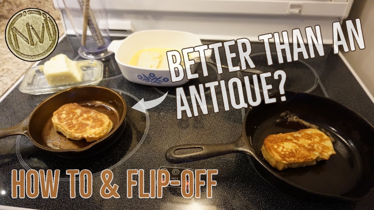 🍳 SMOOTH a Cast iron Lodge skillet to make it function like an antique ...
