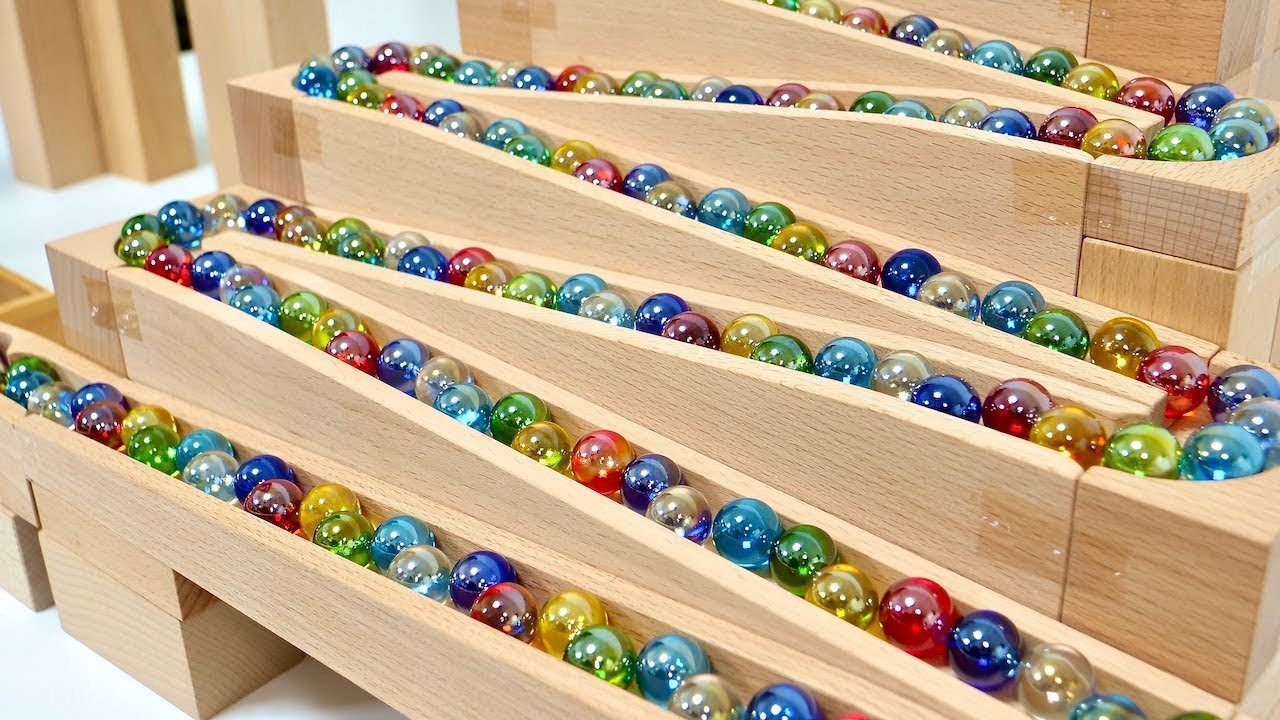 Crazy Marble Run Race 🌈 ASMR HABA Slope & Dump Truck Fun! - YouTube