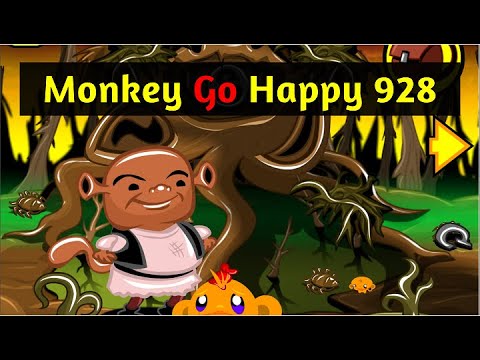 Monkey GO Happy Stage 928 - 4K - Walkthrough - a PencilKids Game - YouTube
