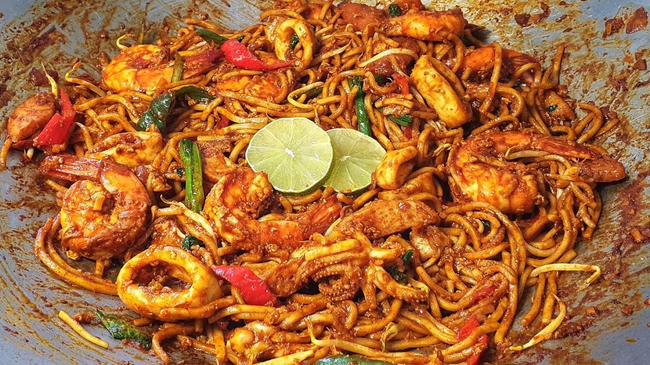 Mee Goreng Seafood, Cara paling Cepat & Sedap | Seafood Noodles Recipe ...