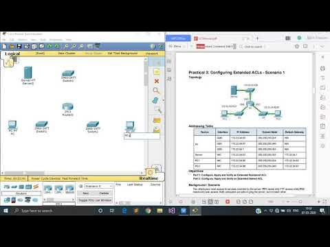 Prac3.1: Configuring Extended ACLs - Scenario 1 (TY Bsc.IT) - YouTube