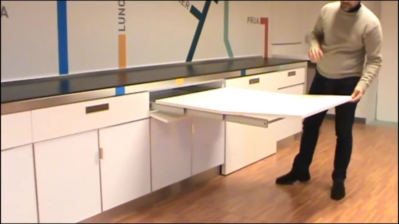 Atim Lunch Transformable Table Demonstration - YouTube