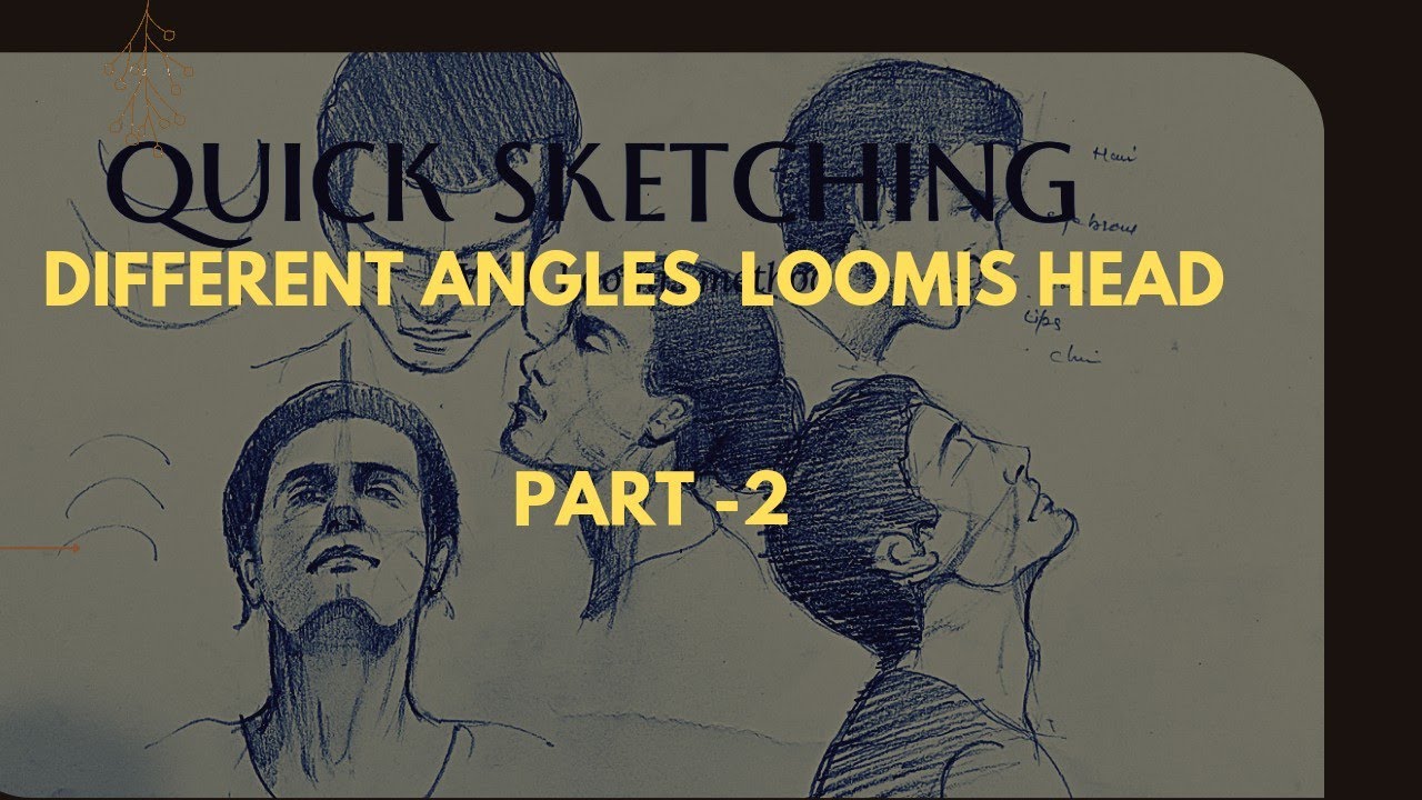 Quick sketches in different angles using Andrew Loomis method ...