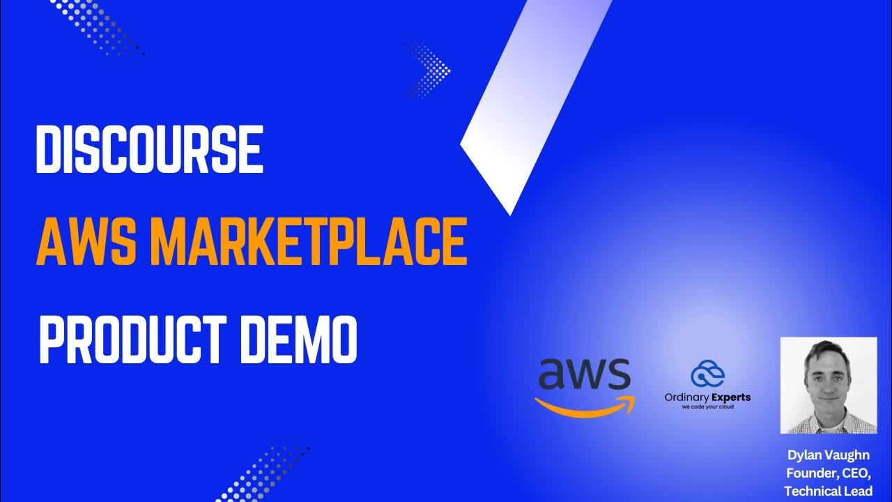 Discourse AWS Marketplace Product Demo - YouTube