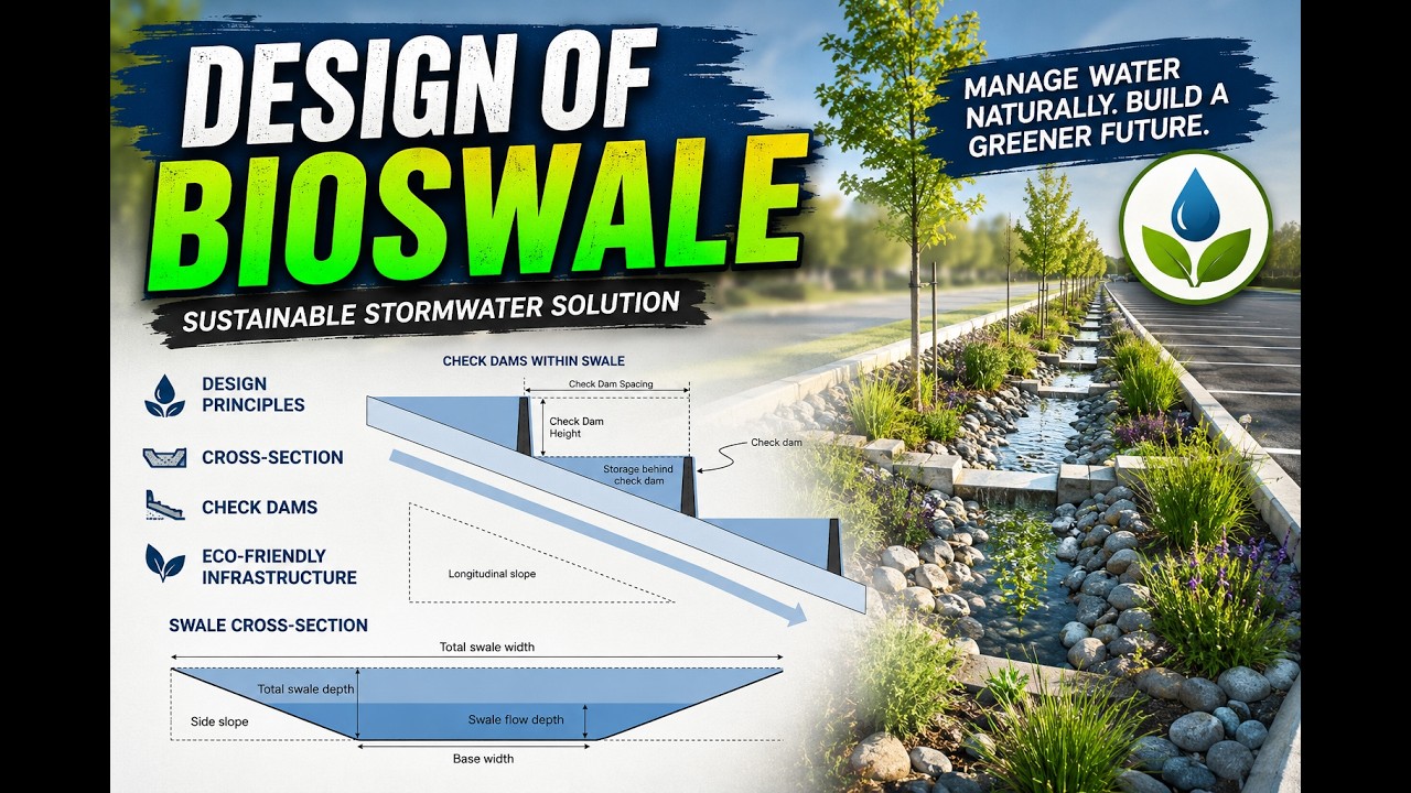 Design of the Bio-Swale with Check dam using Storm water Sizing tool ...