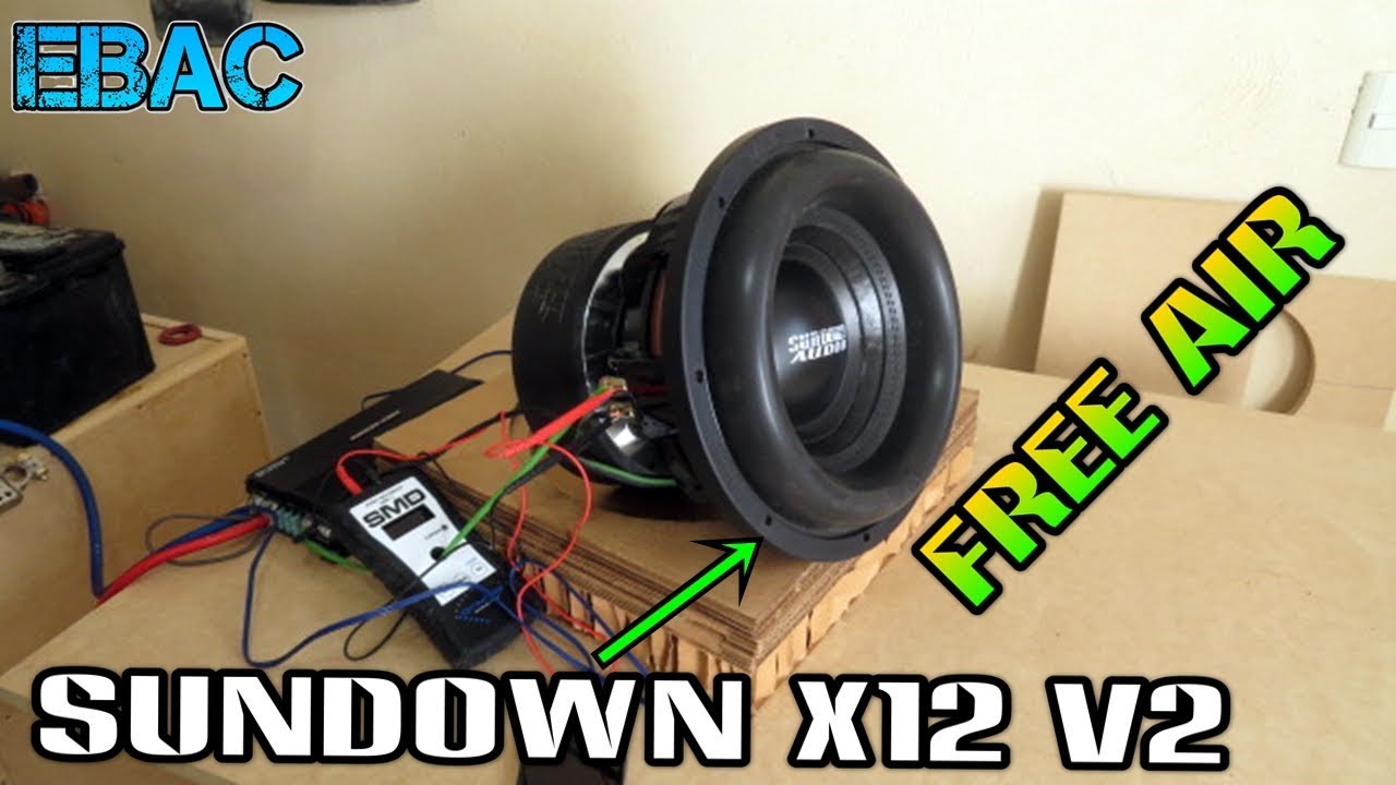 Subwoofer Monstruo - Sundown X12 V2 Free Air | EBAC - YouTube