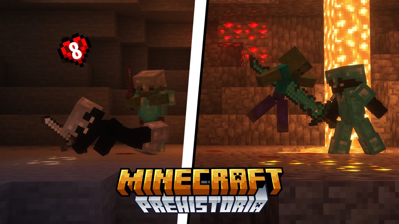 Ryzykowałem ŻYCIE, by osiągnąć sukces | Minecraft Prehistoria #8 - YouTube