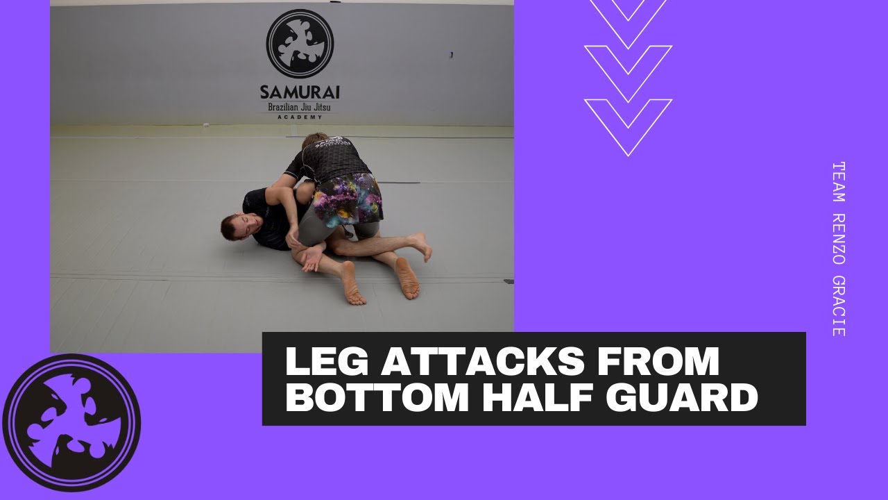 Leg Submissions from Bottom Half Guard - YouTube