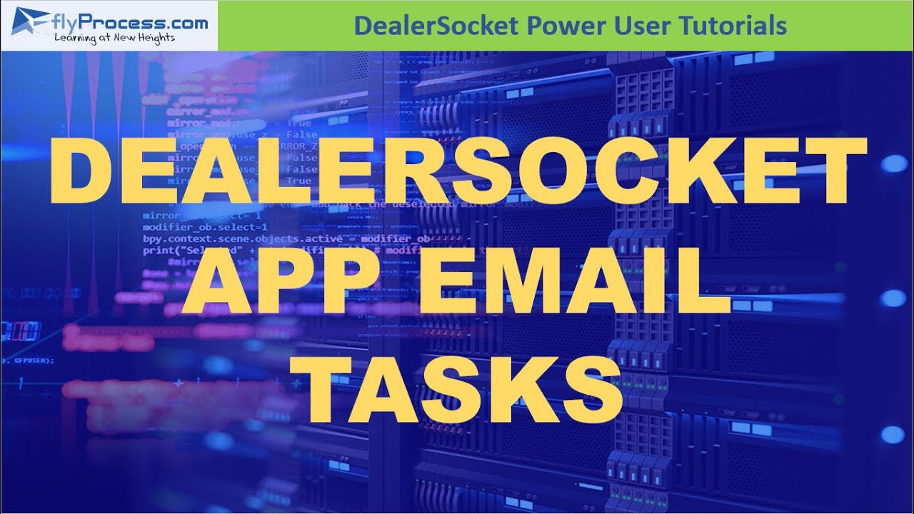 How To Use The DealerSocket Sales App: Completing Email Tasks - YouTube