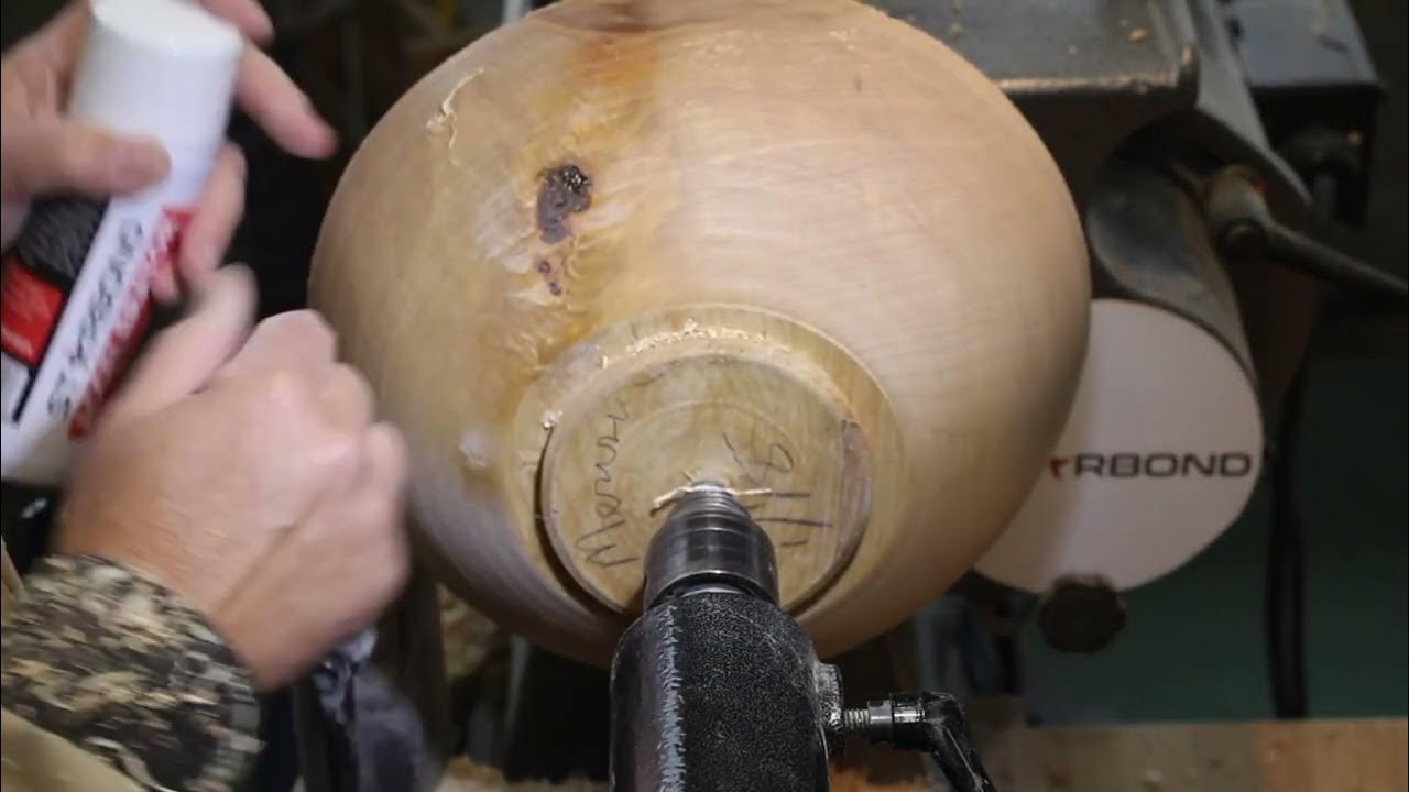 woodturning - How I use StarBond CA glue - Tournage sur bois - YouTube
