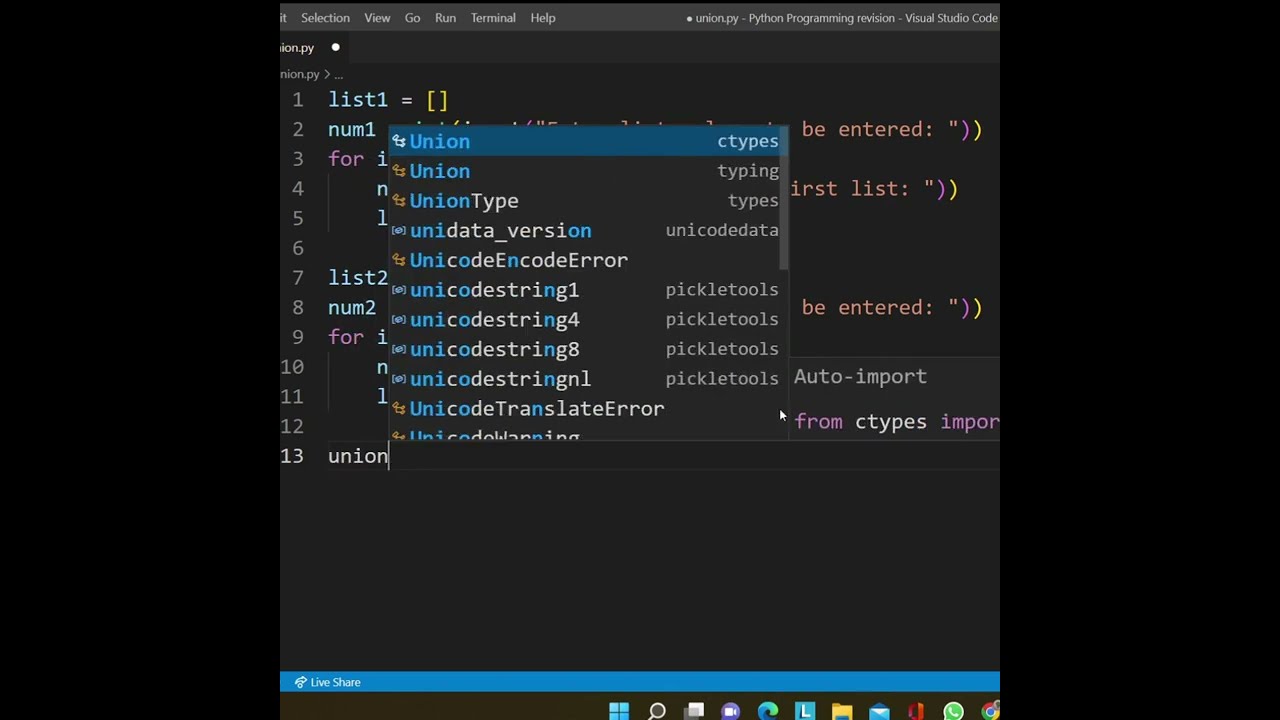 Union Of Two Lists In Python Sets In Python shorts python Union Of Two Lists In Python Sets In Python shorts python