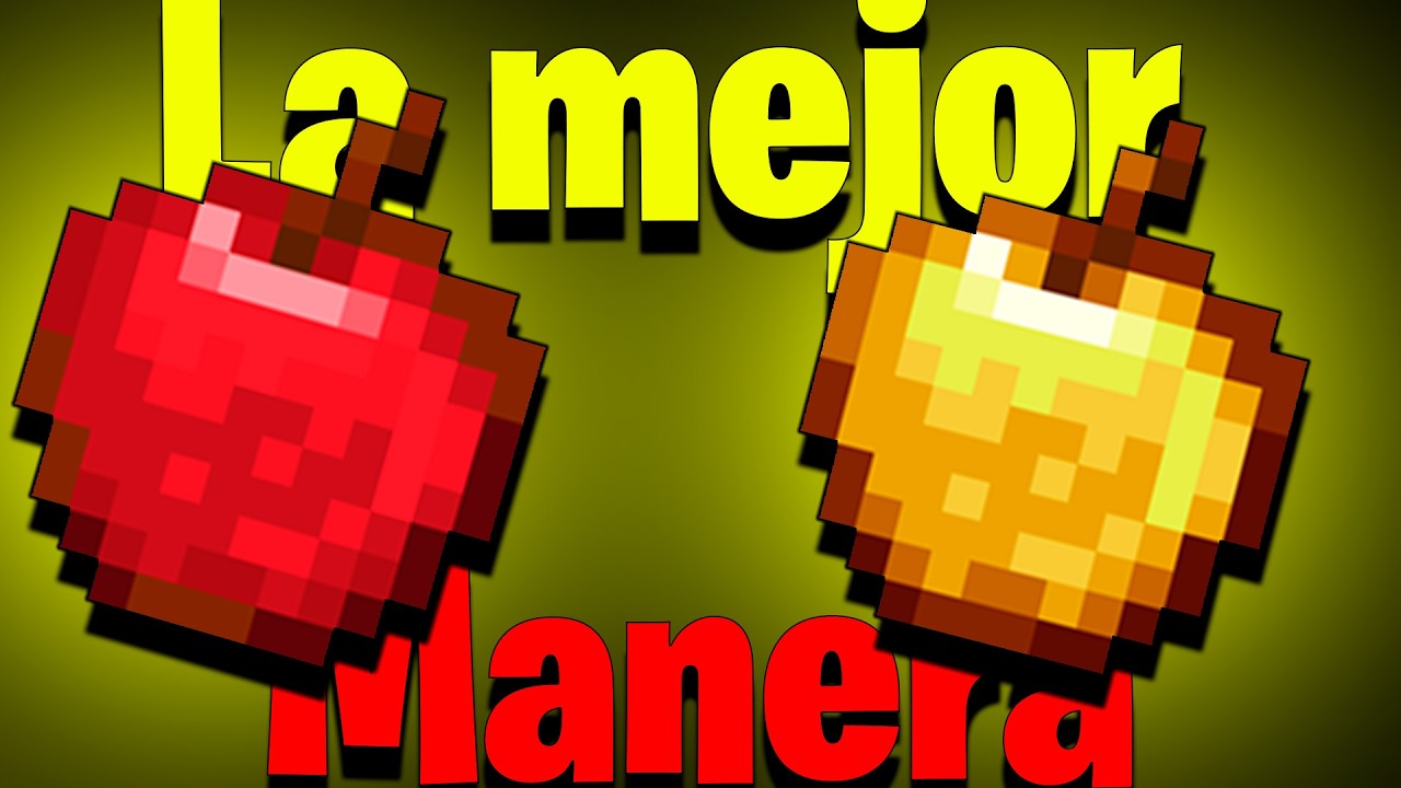 HACER manzanas DORADAS en Minecraft 2025 - YouTube