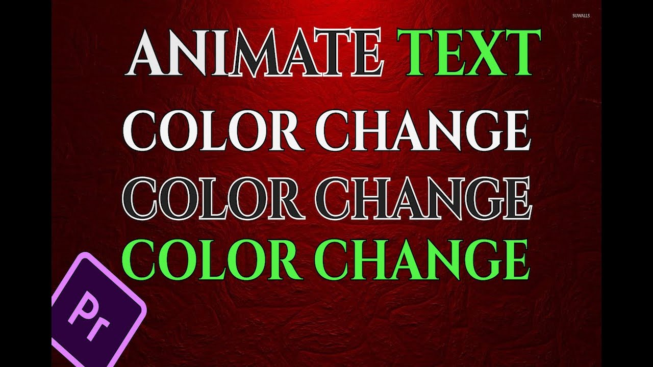 How To Change Text Color In Premiere Pro Text Color Change In Premiere How To Change Text Color In Premiere Pro Text Color Change In Premiere