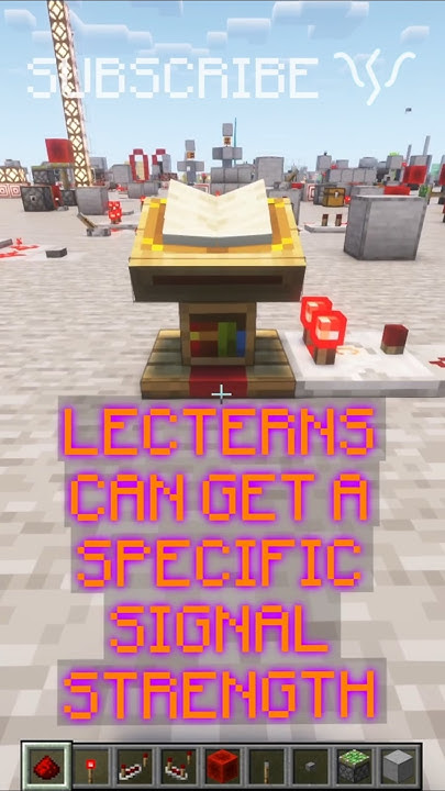 LECTERNS can give you SPECIFIC SIGNAL STRENGTH EASILY! | Redstone with ...