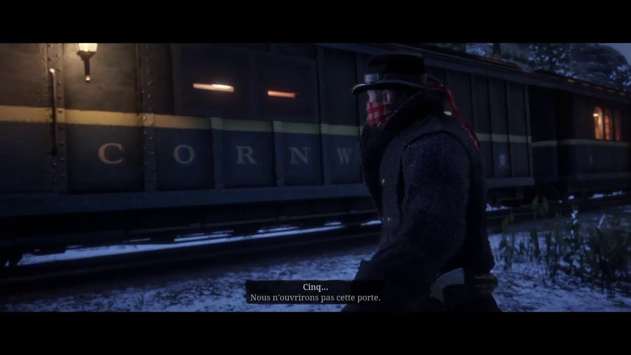 Red Dead Redemption 2 - 1ère attaque de train - YouTube