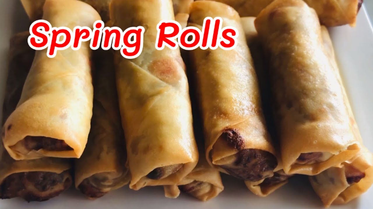 Crispy Beff Spring Rolls | Spring Rolls Recipe # 60 - YouTube
