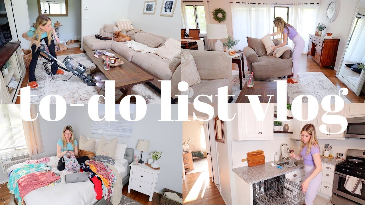 TO-DO LIST VLOG | clean with me, setting boundaries, new patio furniture + more - YouTube