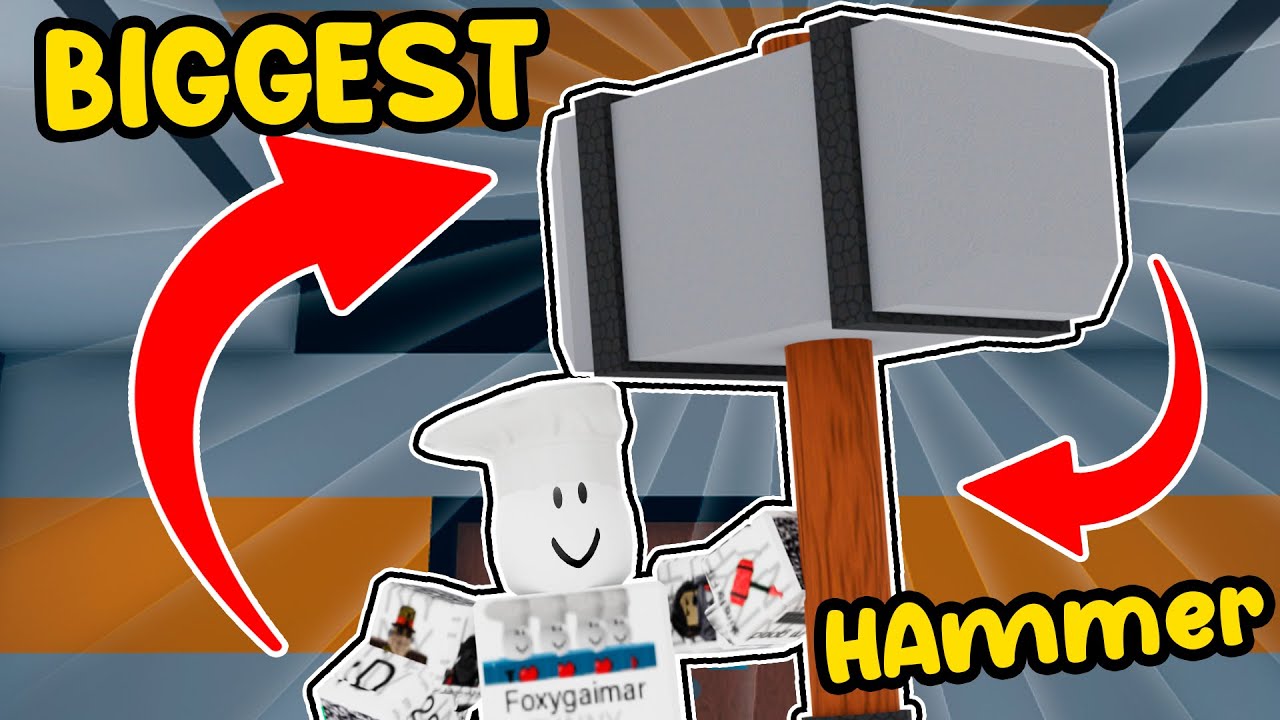 USING THE BIGGEST HAMMER IN ROBLOX FLEE THE FACILITY! DOES IT HAVE A ...