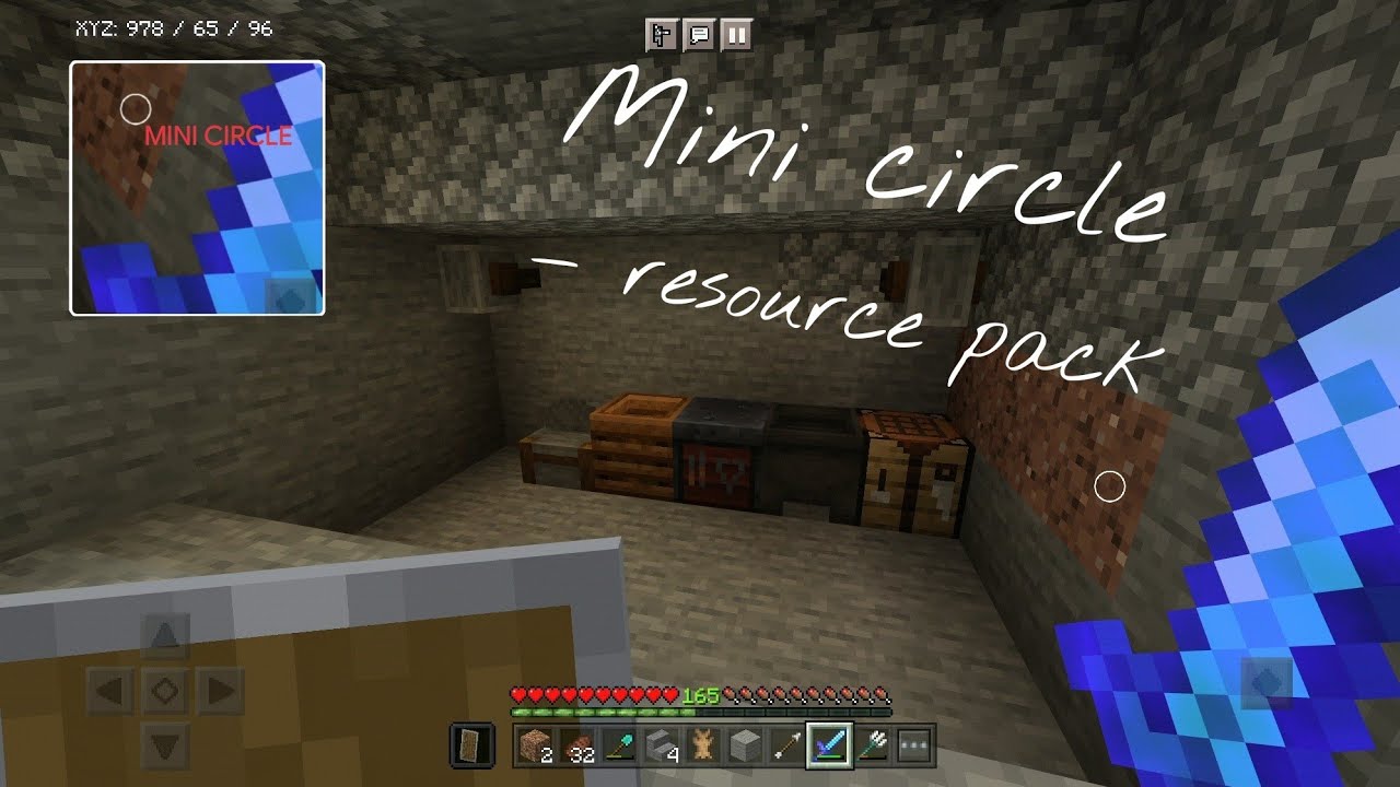 Mini touch circle resource pack for Minecraft Bedrock - YouTube