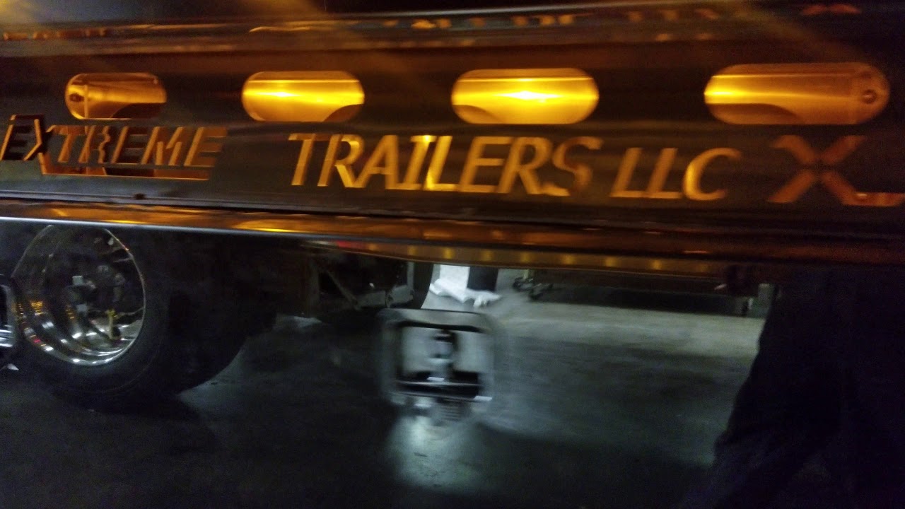 Custom extreme trailer lighting - YouTube