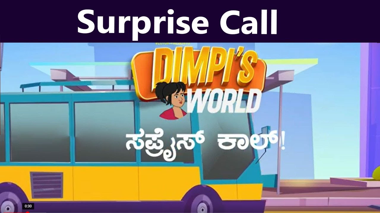 Surprise Call Katha | Kannada Moral Story | Kannada Cartoon Story ...