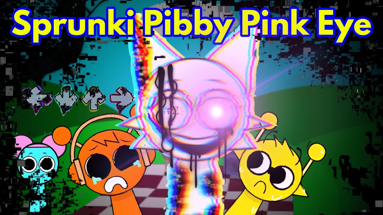 Friday Night Funkin' Pibby Pink Eye Oren & Simon | Incredibox Sprunki ...