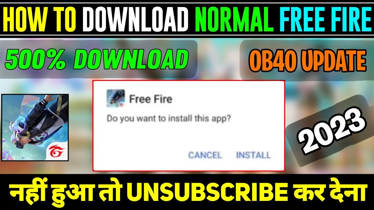 HOW TO DOWNLOAD NORMAL FREE FIRE | NORMAL FREE FIRE DOWNLOAD KAISE ...