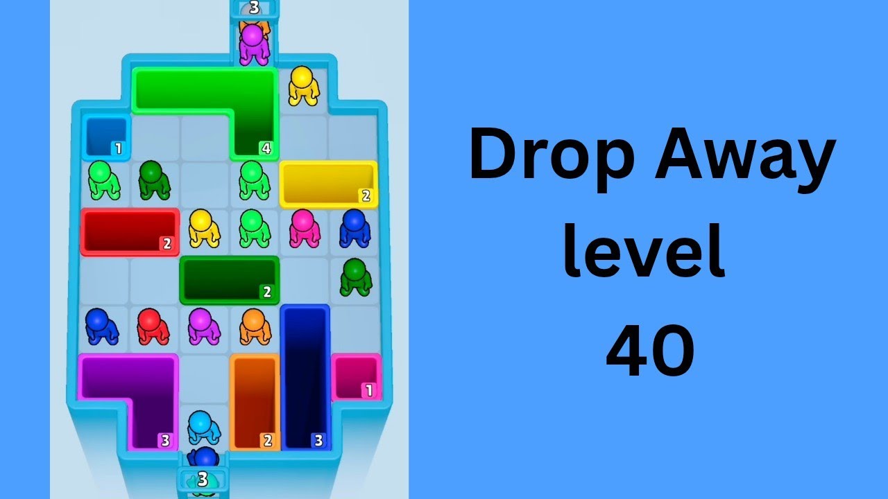 Drop Away level 40 Walkthrough Solution - YouTube