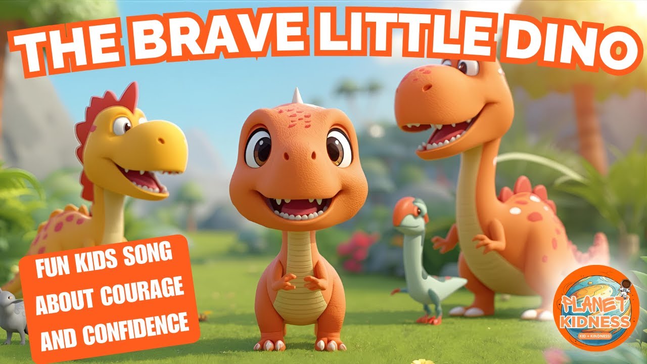 The Brave Little Dino | Kids Song About Courage and Confidence | Planet ...