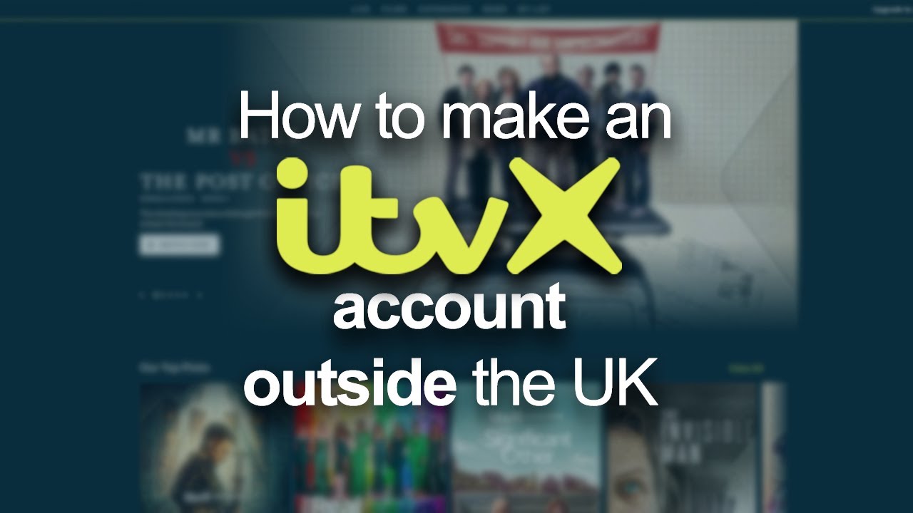 How to make an ITVX account outside the UK - YouTube