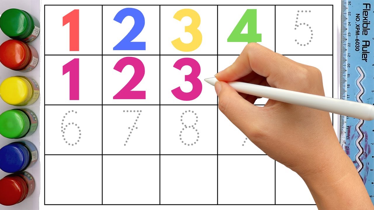 Learn Numbers and Number Names from 1 to 10 for kids| learning numbers ...