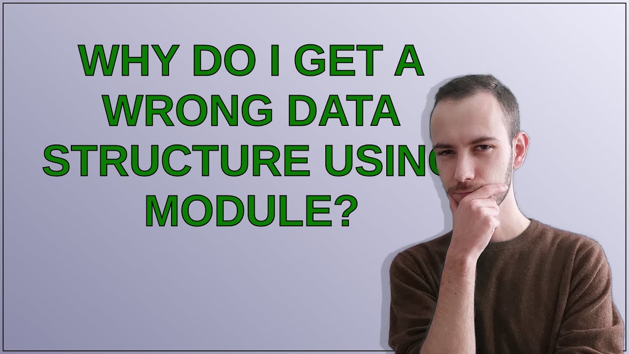 Mathematica: Why do I get a wrong data structure using Module? - YouTube