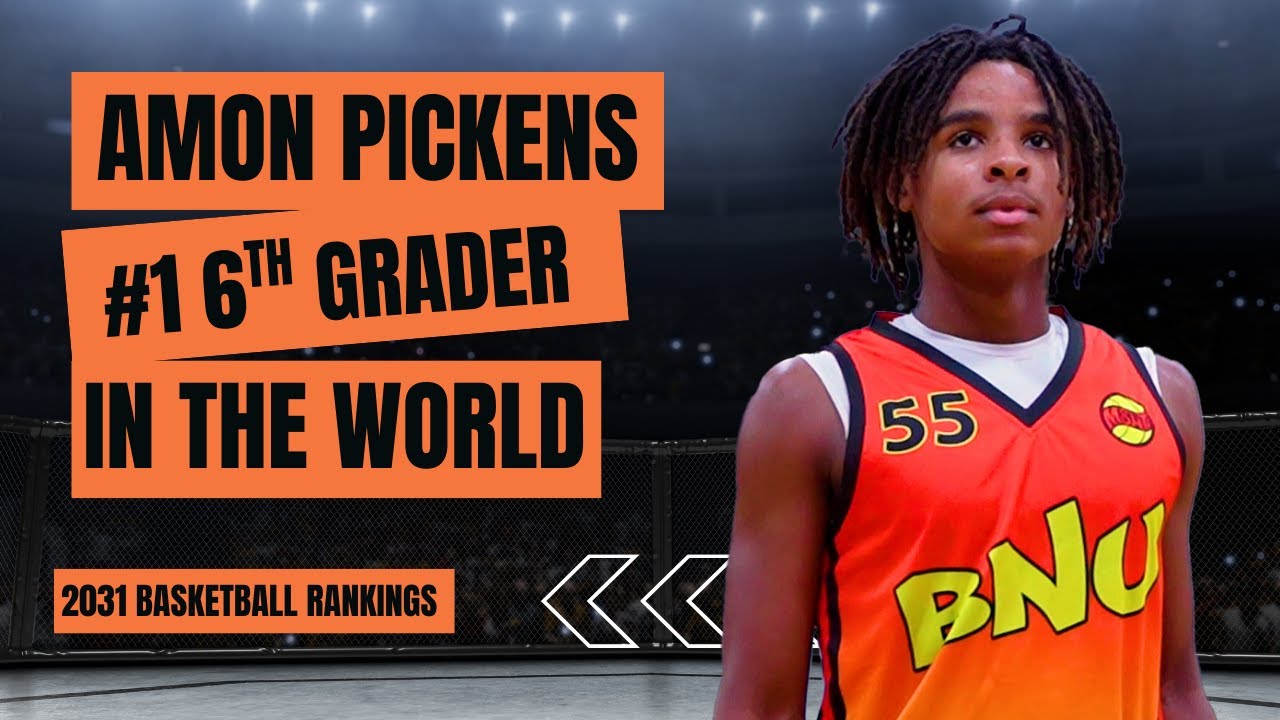 The #1 RANKED 6th GRADER IN THE COUNTRY - Amon Pickens 2031 Basketball ...