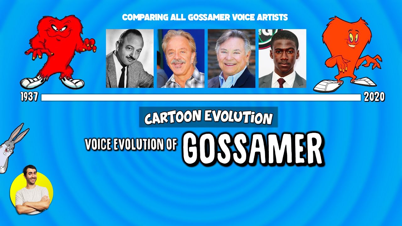 Voice Evolution of GOSSAMER - 75 Years Compared & Explained | CARTOON ...