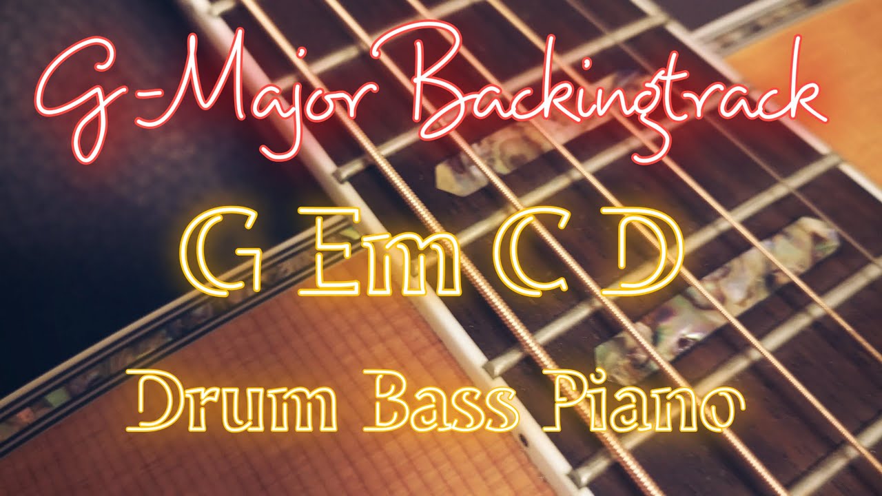 G Major Backing Track | Drums Bass Piano | Track Nr 1 - YouTube
