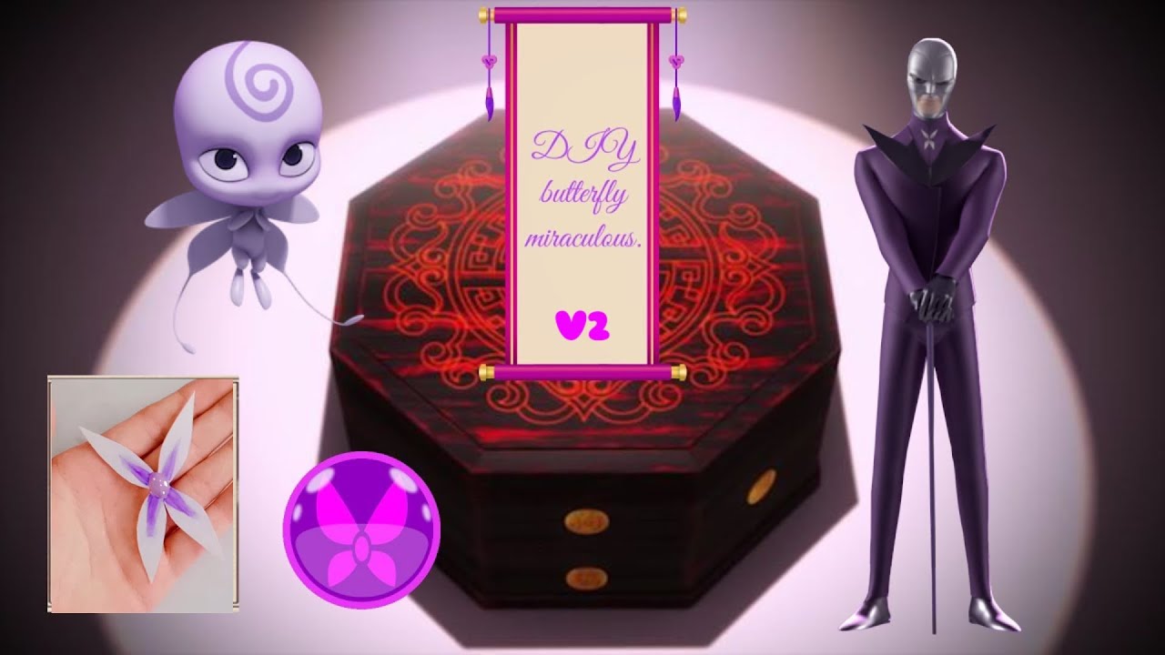 DIY || NEW MIRACULOUS LADYBUG || How To Make Butterfly Miraculous||Tutorial V2 - YouTube