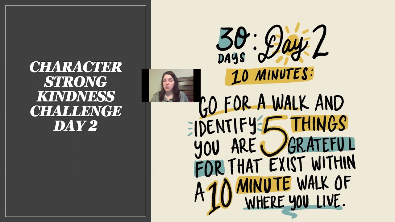Character Strong Kindness Challenge Day 2 - YouTube