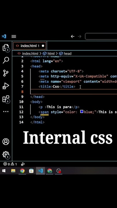 Inline, Internal, External CSS || Html tutorial for beginners || shorts || short tricks || CSS ...