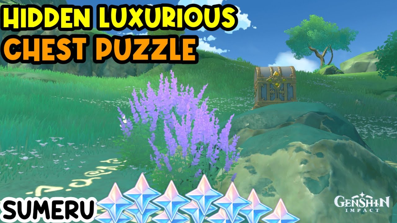 Hidden Luxurious Chest Puzzle In Sumeru - Genshin Impact - YouTube