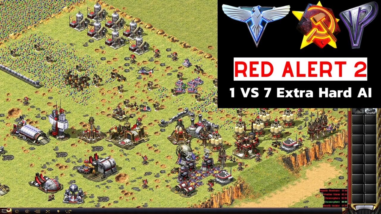 Red Alert 2 Yuri's Revenge I 1 Yuri vs 7 Allied Enemies - YouTube