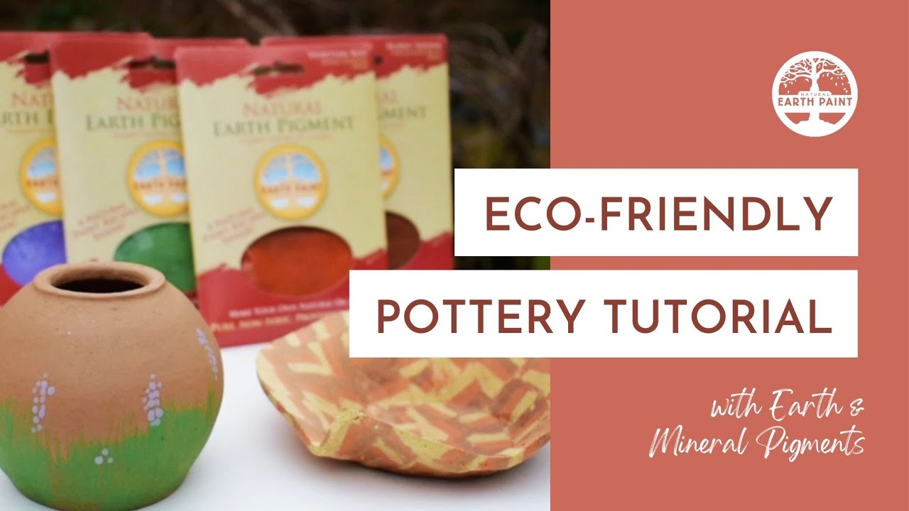 Eco-Friendly Pottery Coloring & Decorating | Eco Art Tutorial with ...
