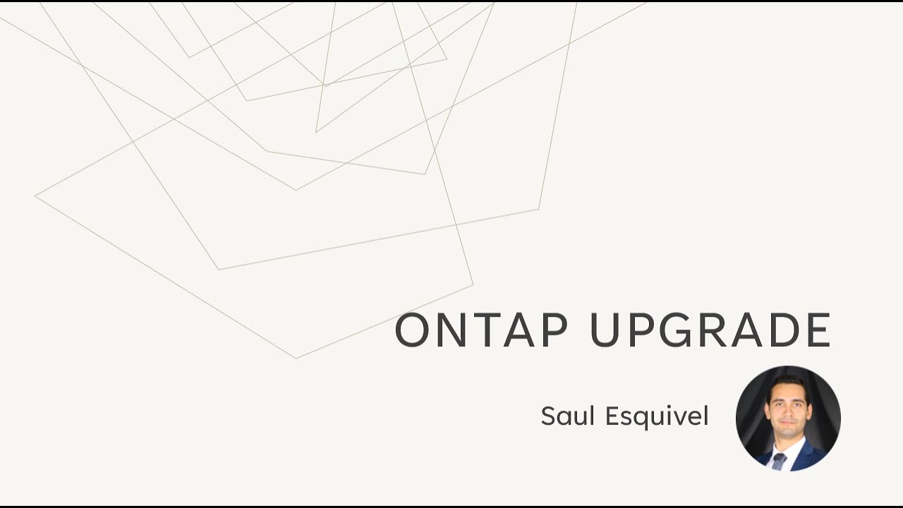 Non Disruptive ONTAP Upgrade - NetApp Tutorial - YouTube